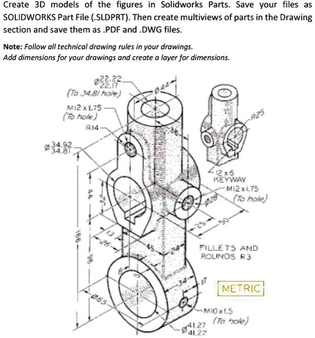 SOLVED: Can you do it step by step please SOLIDWORKS Part File(.SLDPRT ...