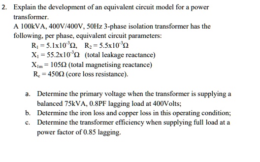 SOLVED: Explain the development of an equivalent circuit model for a ...