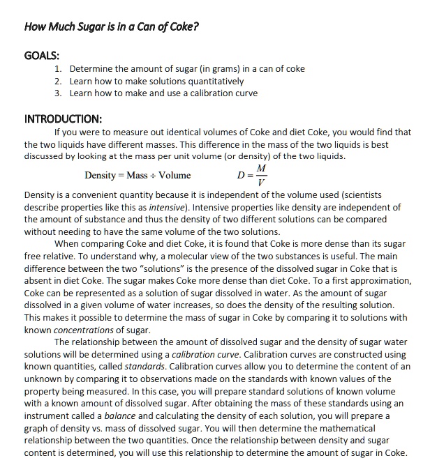 how much sugar is in a can of coke goals determine the amount of sugar ...