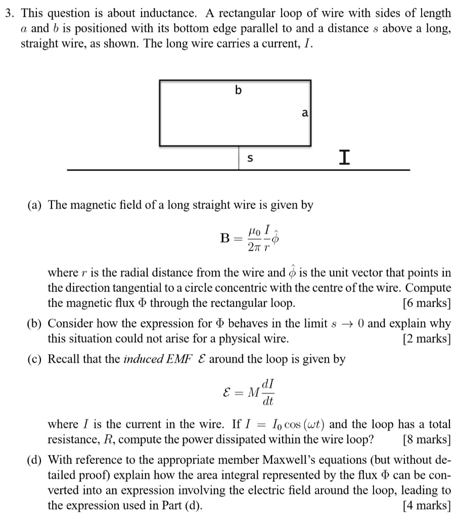 SOLVED: Need help much thanks! :) 3. This question is about inductance. A rectangular loop of ...