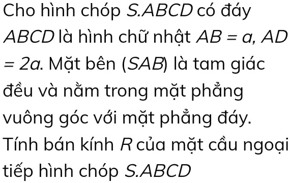 Solved Cho Hình Chóp Sabcd Có đáy Abcd Là Hình ChᯠNháºt Ab