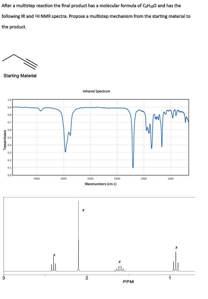 after a multistep reaction the final product has a molecular formula of ...