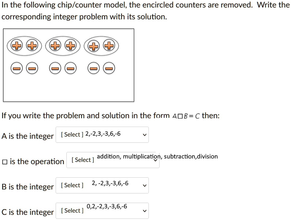 need help with these questions in the following chipcounter model the encircled counters are ...