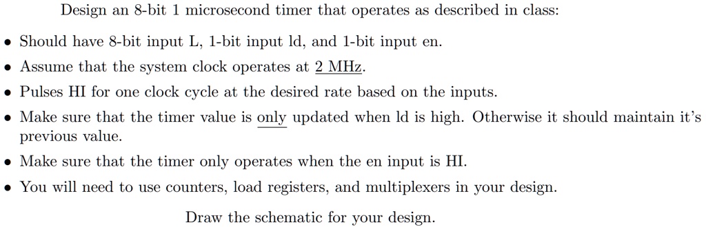 SOLVED: This is a practice question from my Digital Systems course ...