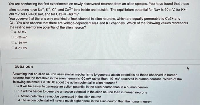 SOLVED: You are conducting the first experiments on newly discovered ...