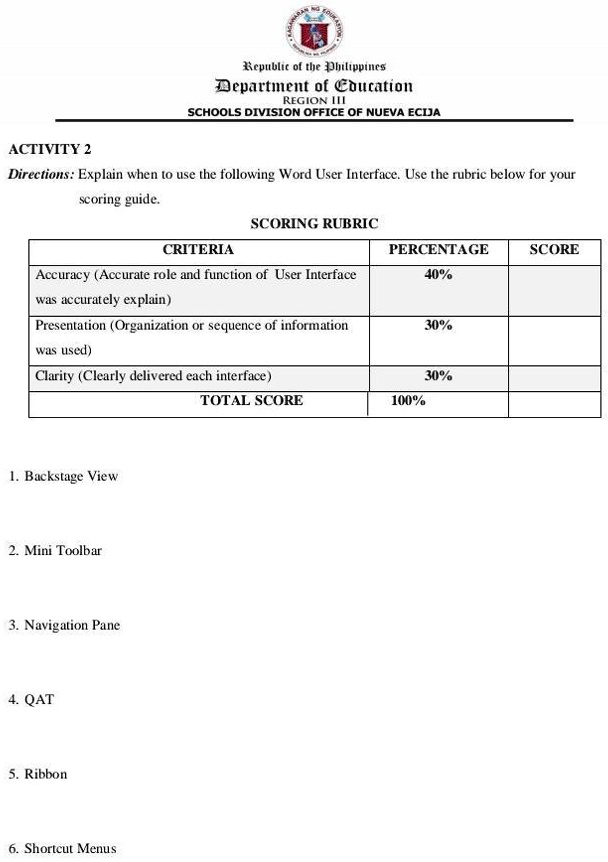 Republic of the Philippines Department of Education REGION III SCHOOLS ...