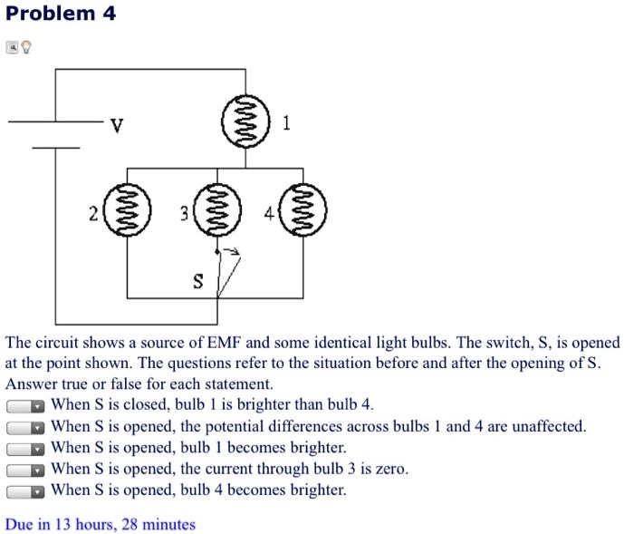 SOLVED: Problem The circuit shows a source of EMF and some identical ...