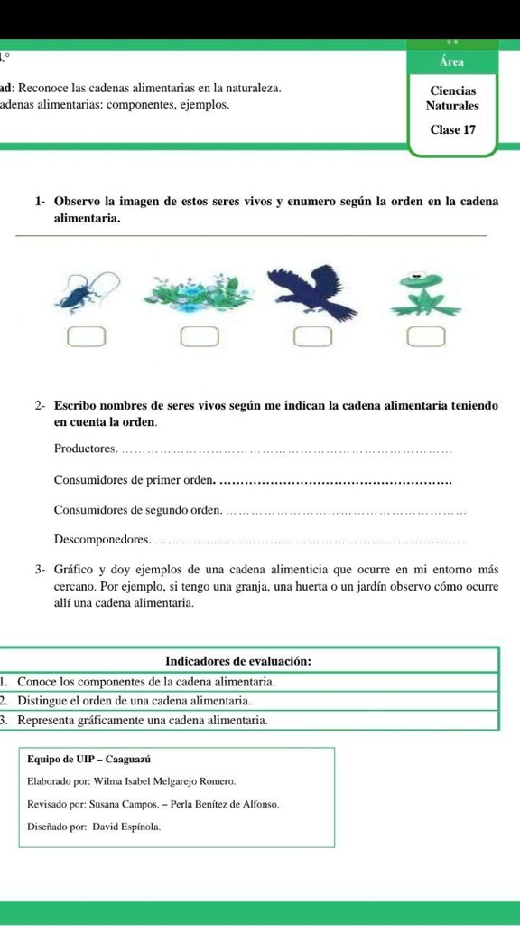 SOLVED: Observa la imagen de estos seres vivos y a números según la ...