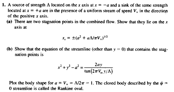 SOLVED: Kuethe and Chow, Foundations of Aerodynamics Question 4.6.1 1 ...