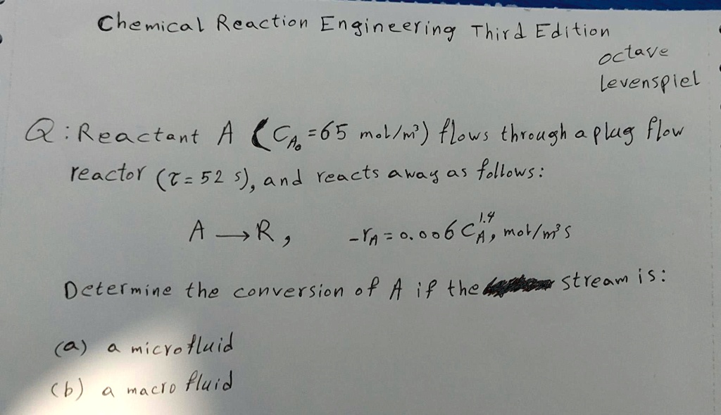 chemical reaction engineering third edition octave levenspiel a r ...