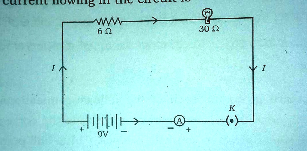 SOLVED: An electric lamp whose resistance is 30 Î© and a conductor of 6 ...