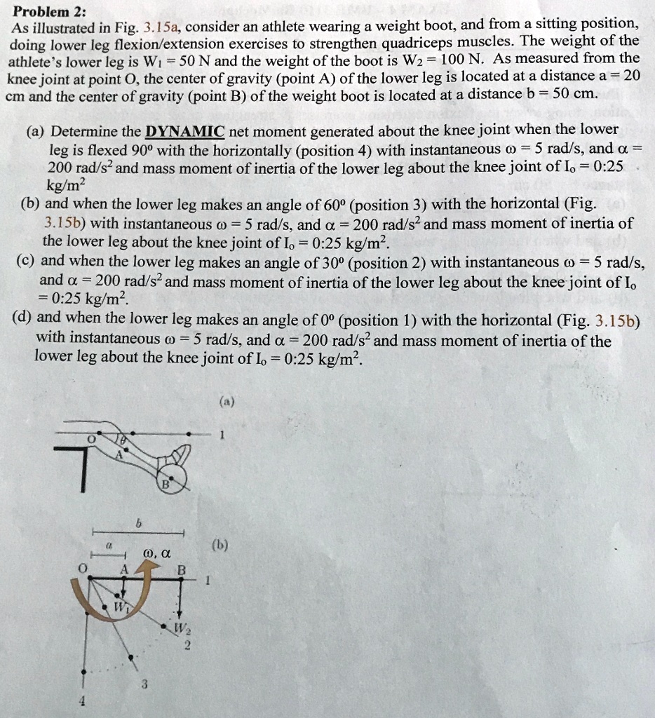 SOLVED: Problem 2: As illustrated in Fig 3.15a, consider an athlete ...