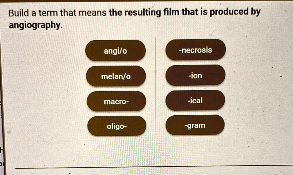 Build a term that means the resulting film that is produced by ...