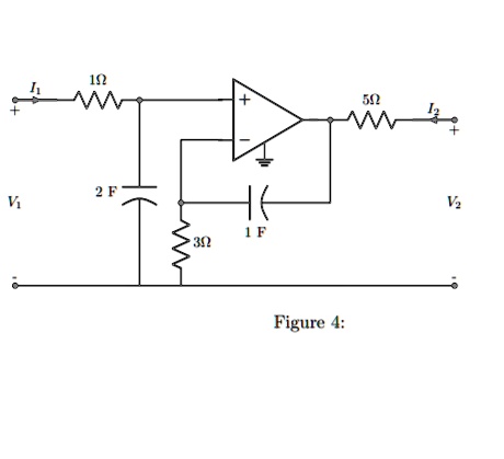 SOLVED: Find the h parameters of the circuit which includes ideal operational amplifier and ...