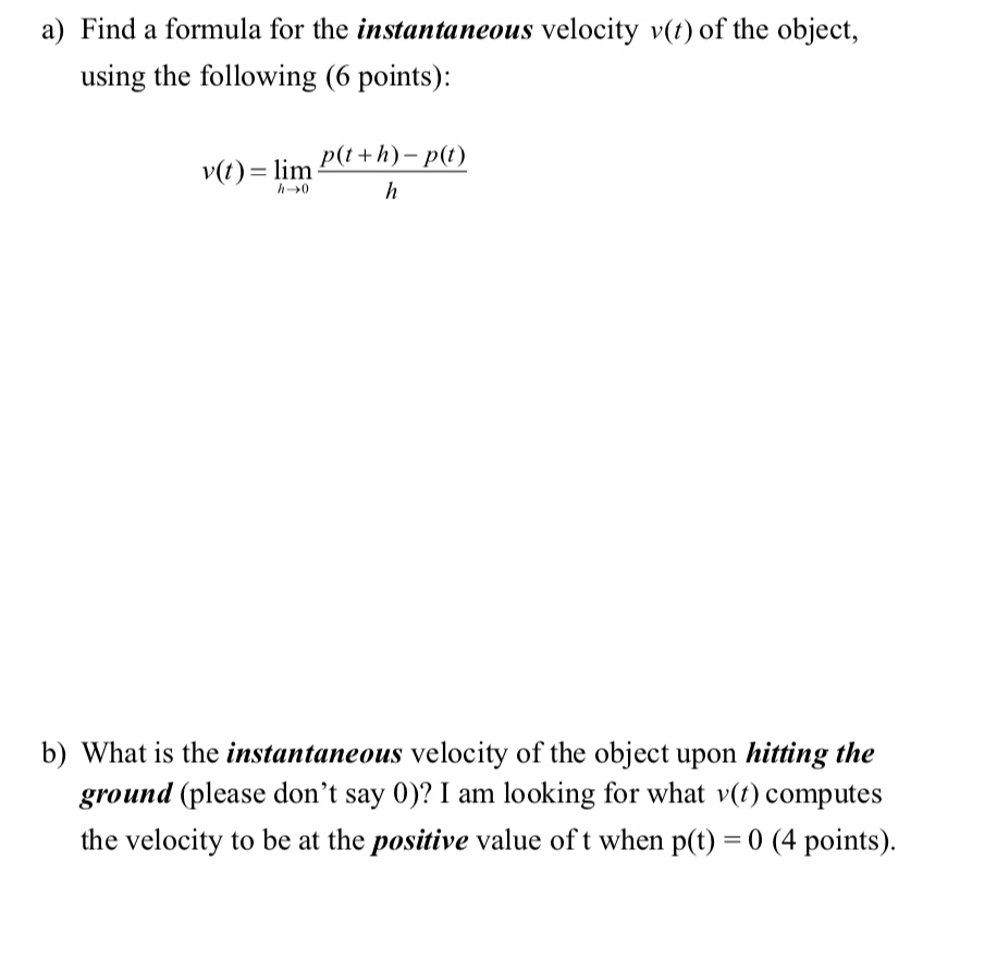 SOLVED: For this problem, suppose that an object is launched from ground level at a rate of 128 ...