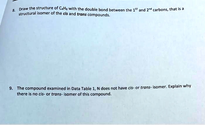 SOLVED: Draw the structure of CaH2 with the double bond between the 1st ...