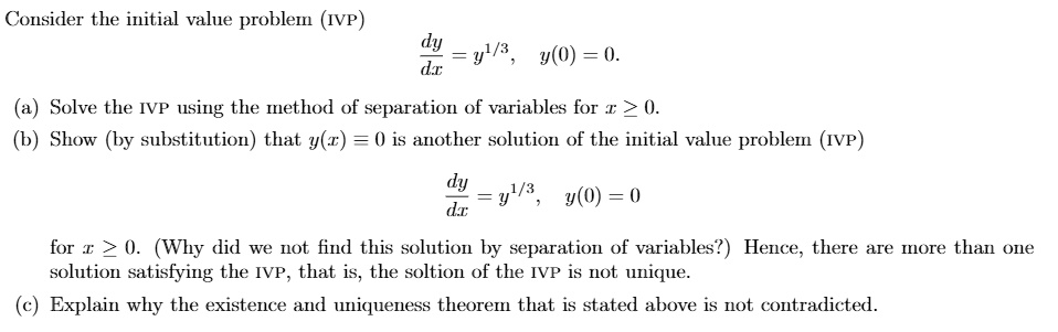 consider the initial value problem ivp 29l3 yo 0 solve the ivp using ...