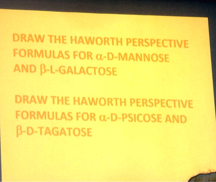 DRAW THE HAWORTH PERSPECTIVE FORMULAS FOR ?-D-MANNOSE AND...