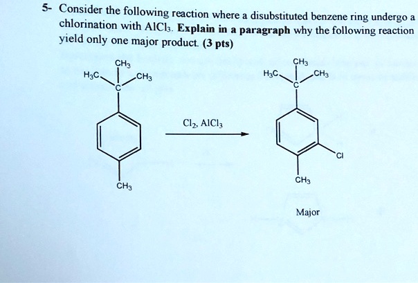 SOLVED: Consider the following reaction where disubstituted benzene ...