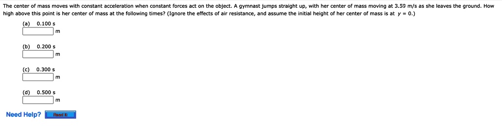 The Center Of Mass Moves With Constant Acceleration When Constant