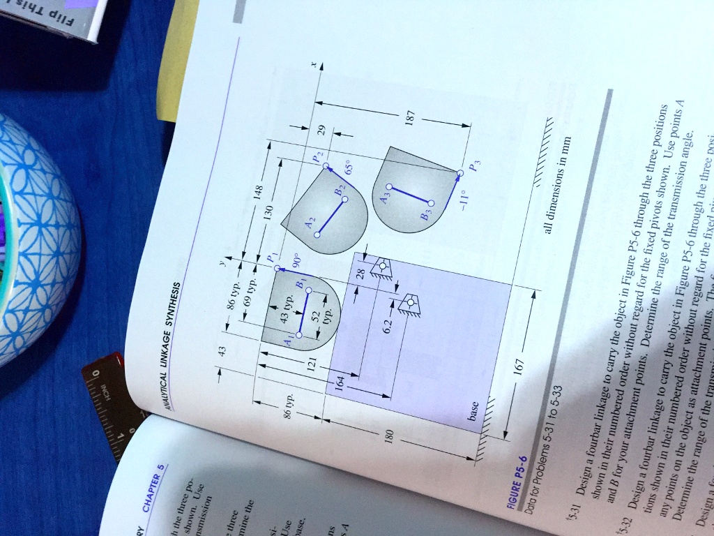 SOLVED: Assume that the angular position of the driver-dyad crank is ...