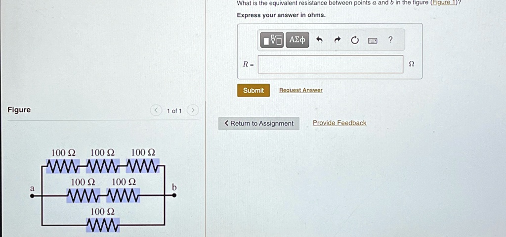 what is the equivalent resistance between points a and b in the figure ...