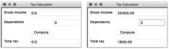 Solved Python Programming Write A Gui Based Python Program That Implements The Tax Calculator
