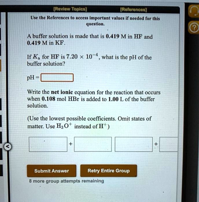 SOLVED: [Raferoncos] Use the References to access important values if needed for this question ...