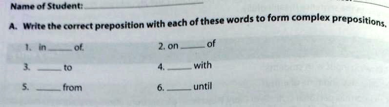 'what r complex prepositions examples'