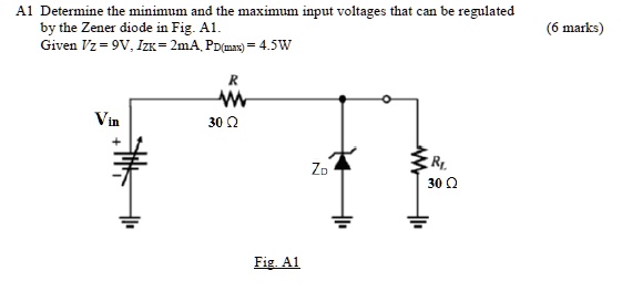 Solved Determine The Minimum And Maximum Input Voltages That Can Be 3677