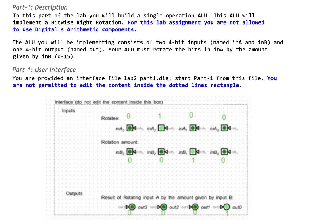 SOLVED: Part 1: Description In this part of the lab, you will build a ... SOLVED: Part 1: Description In this part of the lab, you will build a ...