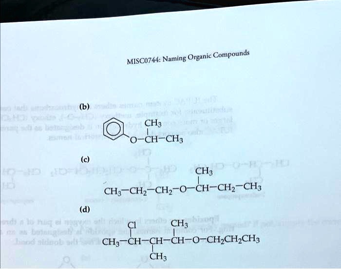 SOLVED: (b) CH3 -CH2-CH3 (c) CH3 CH2CH-CH-O-CH-CH-CH3 (d) CH3 ...