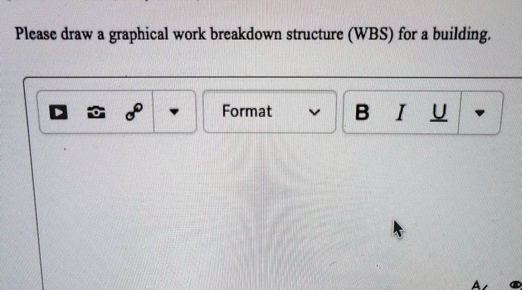 SOLVED: Please draw a graphical work breakdown structure (WBS) for a ...