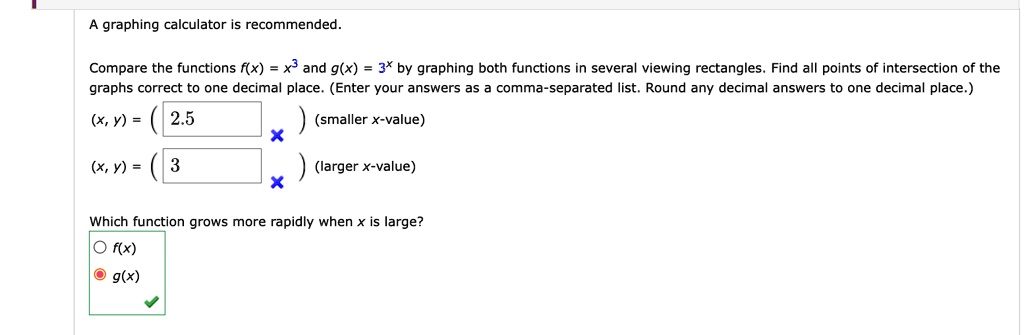 a graphing calculator is recommended compare the functions fx x3 and gx 3 by graphing both ...