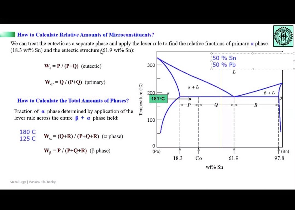 SOLVED: How to Calculate Relative Amounts of Microconstituents? We can ...