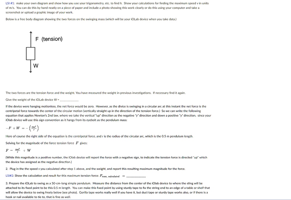 use 2026 as the weight of iolab device just do ls 1 and 2 and find the maximum tension force lsi ...