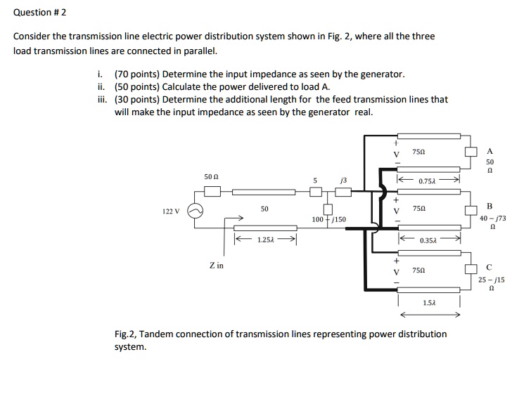 SOLVED: Question #2 Consider the transmission line electric power ...