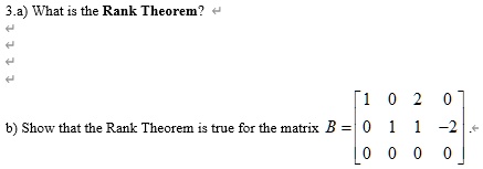 SOLVED: 3.a) What is the Rank Theorem? b) Shov: that the Rank Theorem ...