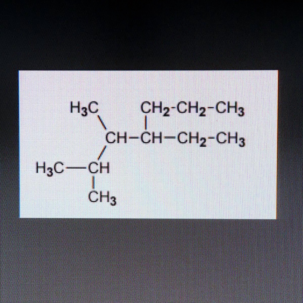 SOLVED: Give the IUPAC name. H3C CH2-CH2-CH3 CH3-CH-CH2-CH3 H3C-CH CH3 ...