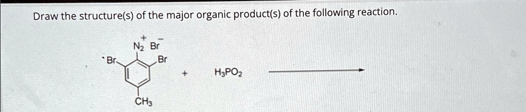 Draw the structure(s) of the major organic product(s) of the following ...