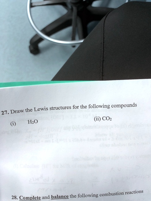 the lewis structures for the following compounds 27 draw hzo coz ...