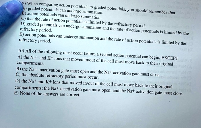 SOLVED:When comparing action potentials graded potentials can graded ... SOLVED:When comparing action potentials graded potentials can graded ...
