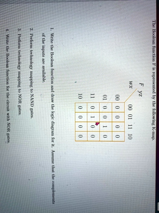 SOLVED: Write the Boolean function for the circuit with NOR gates ...
