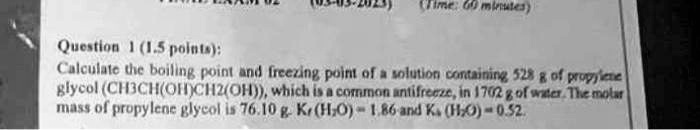 SOLVED: Texts: (Time: 60 minutes) Question 1 (1.5 points): Calculate ...