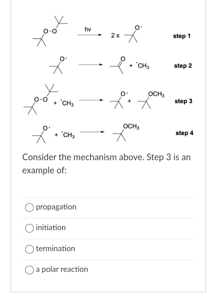 SOLVED: step 1 step 2 step 4 Consider the mechanism above. Step 3 is an ...