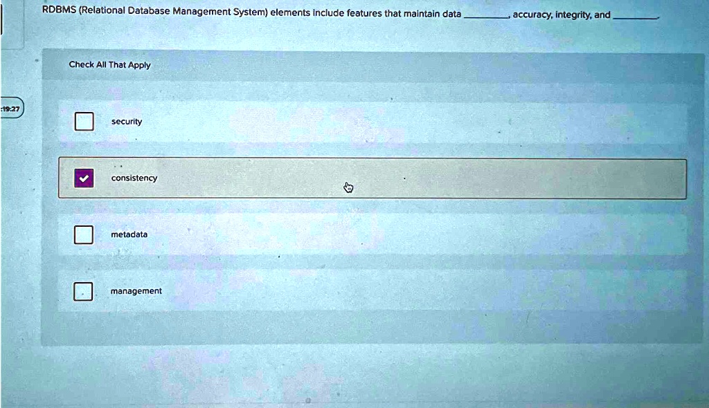 Solved Rdbms Relational Database Management System Elements Include 7533