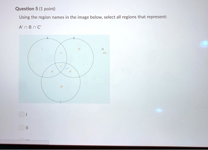 SOLVED: Question 5 (1 point) Using the region names in the image below; select all regions that ...
