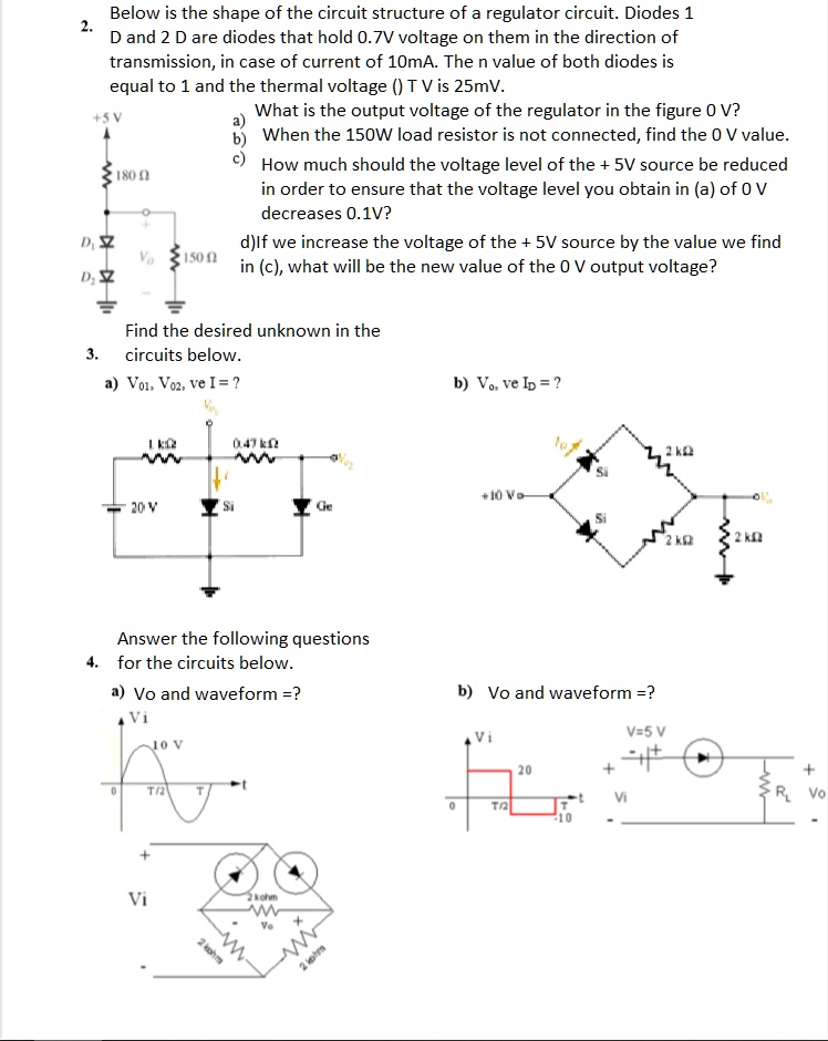 2. Below is the shape of the circuit structure of a regulator circuit ...
