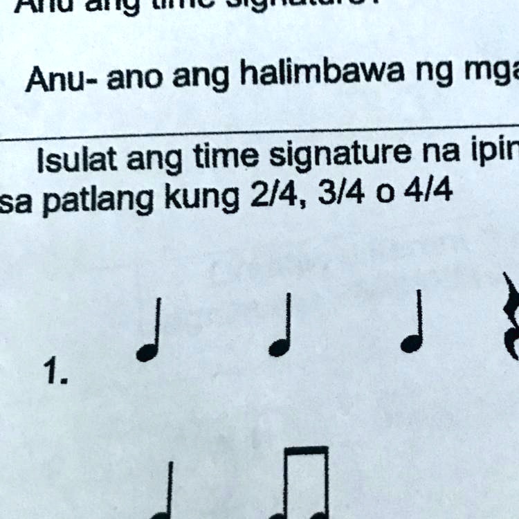 Anong time signature ang mga ito? Fuiu ns 'Lttnd Dot' Ano-ano ang ...