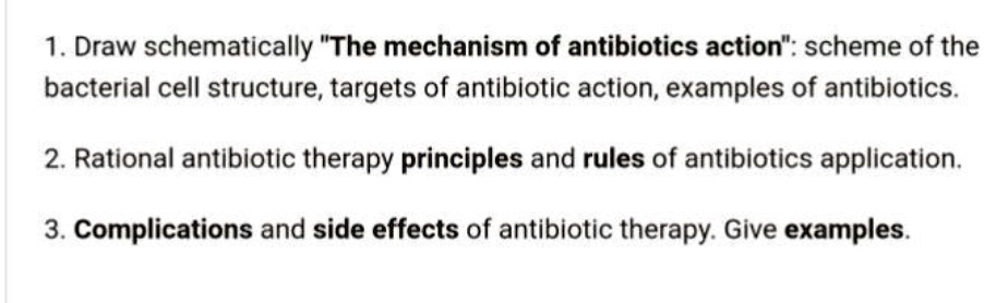 SOLVED: Chemotherapy and antibiotics. Bacteriophagy. 1. Draw ...